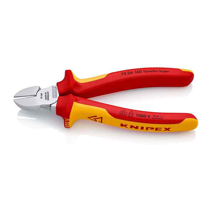 Knipex kose sečice izolovane 1000V VDE hromirane 160 mm 70 06 160