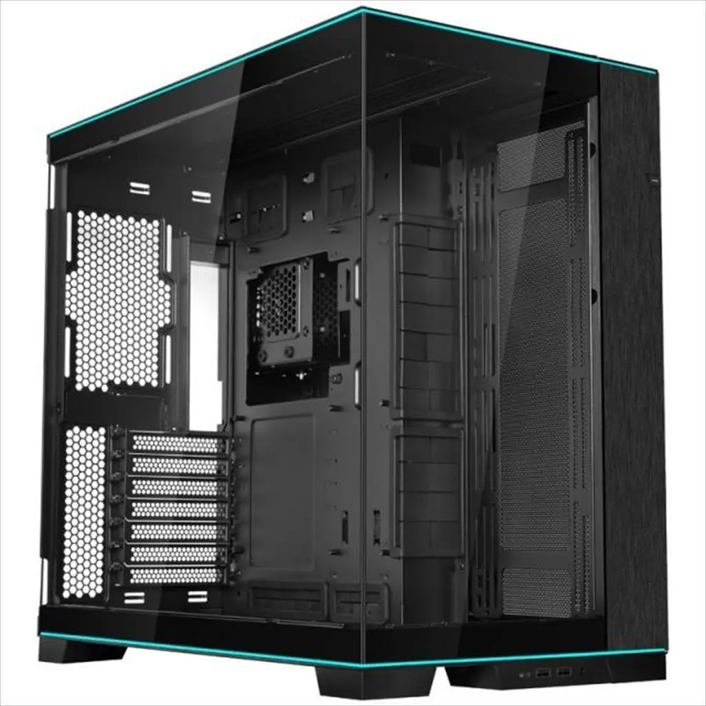 LIAN LI kućište E-ATKS O11 DINAMIC EVO RGB Mid-Tover sa 2k kaljenom staklom, crno