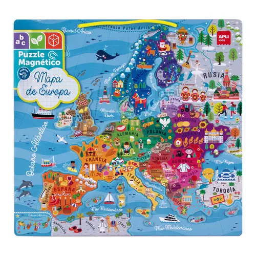 APLI Magnetna mapa Evrope, Šarena