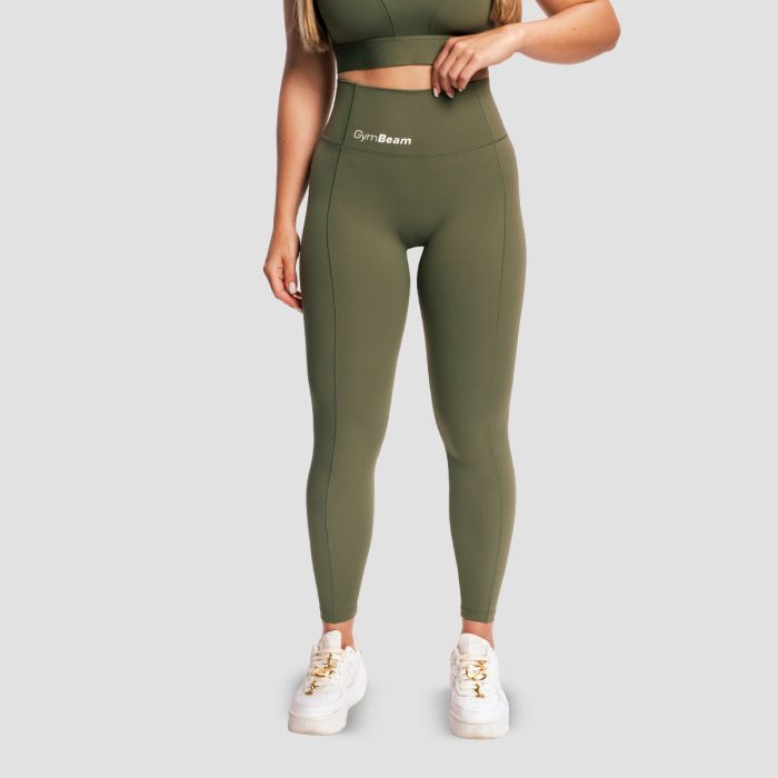 Ženske helanke Combat Olive Grey - GymBeam