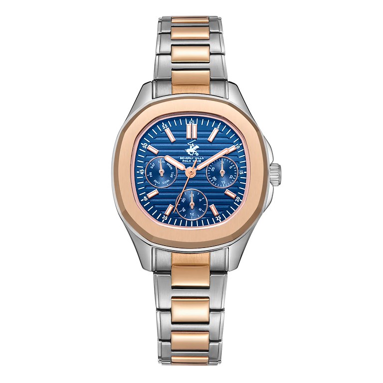 BEVERLY HILLS POLO CLUB Ženski ručni sat BP3700C.590, Rose gold-srebrne boje