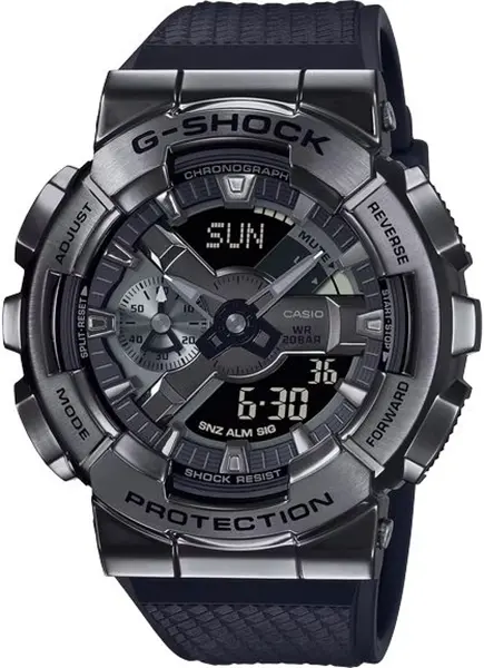 Casio Muški sat GM-110BB-1A, Kvarcni, Okrugli, 49 mm, Crni
