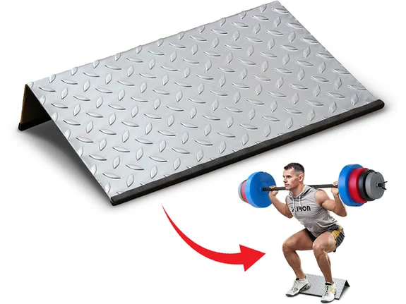 Rampa za čučanj - dupla Iron Sport širine 50cm - brodski lim i gumena zaštita