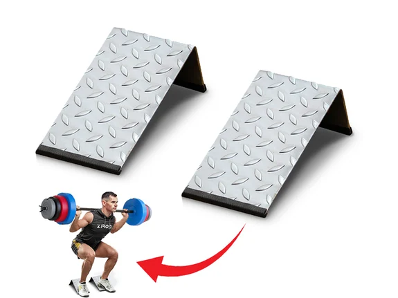 Rampa za čučanj - iz dva dela Iron Sport širina dela 15cm - brodski lim i gumena zaštita