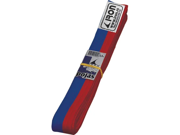 Crveno plavi pojas 240cm Iron Sport - Plavo crveni pojas za borilačke sportove