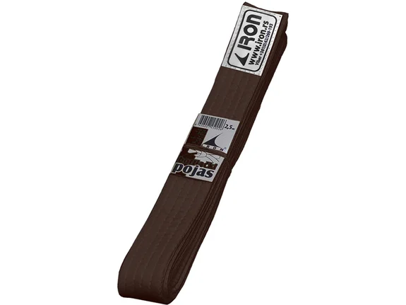 Braon pojas 240cm Iron Sport - pojas braon za borilačke sportove