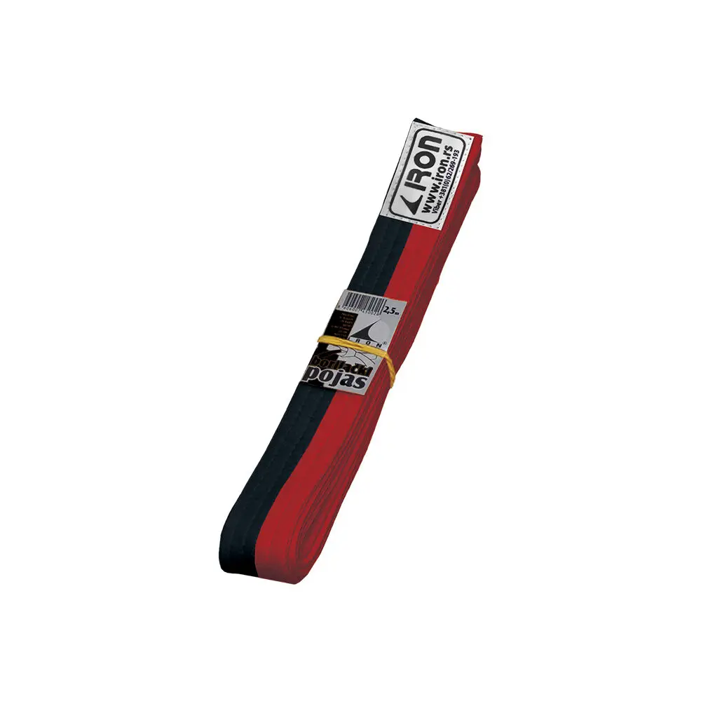 Iron Sport Crveno-crni borilački pojas 240cm