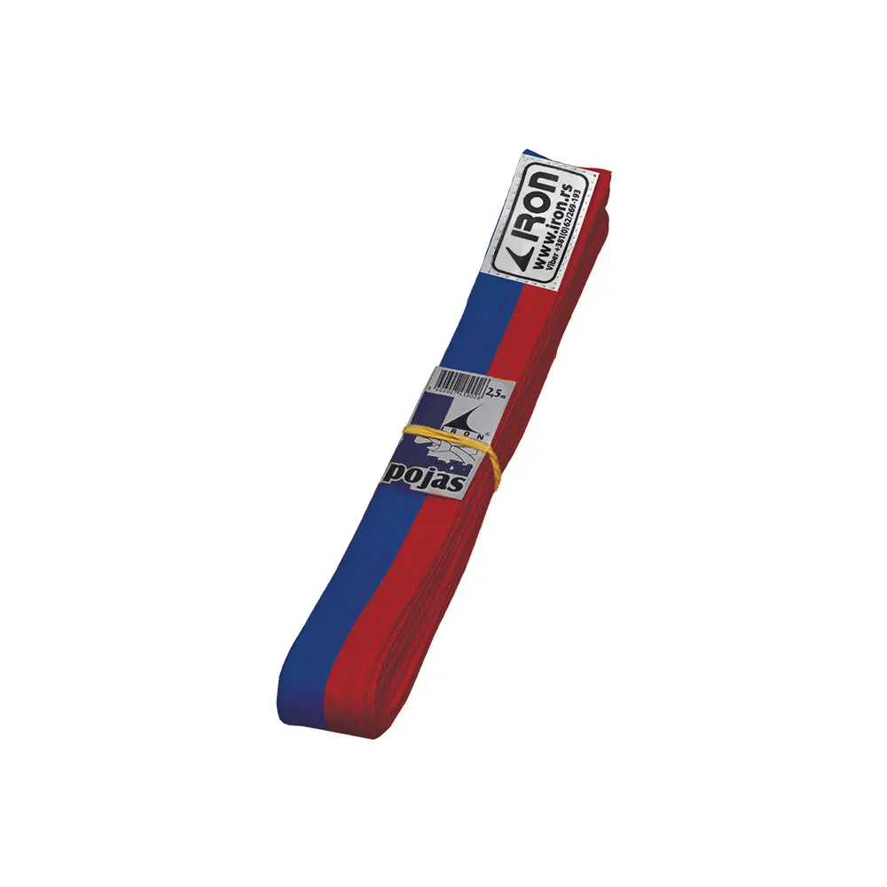 Iron Sport Crveno-plavi borilački pojas 240cm