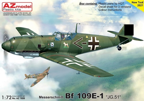 AZ-Model 7699 Messerschmitt Bf 109E-1 "JG.51"