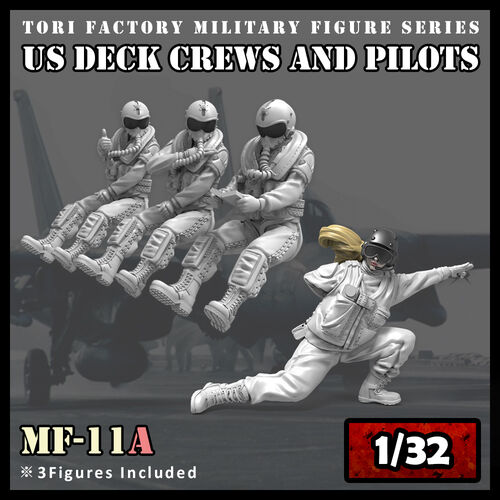 Tori Factory MF-11A US Navy Modern Deck Crews and Pilots (4 Figures)