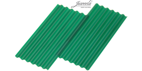 Juweela 23292 Corrugated Iron Sheeting - Dark Green (50 pcs)