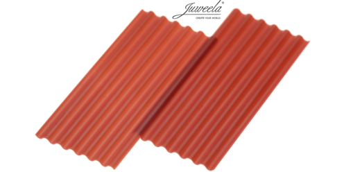 Juweela 23294 Corrugated Iron Sheeting - Brick-Red (50 pcs)