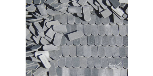 Juweela 23347 Roof Tiles Flat Bricks - Anthracite (1000 pcs)