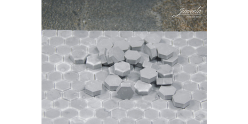 Juweela 23353 Hexagonal Pavers Dark Grey (540 pcs)