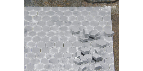 Juweela 23355 Hexagonal Pavers Add On - Dark Grey (160 and 240 pcs)