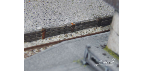 Juweela 21313 Railway Platform Wooden Thresholds (400 mm)