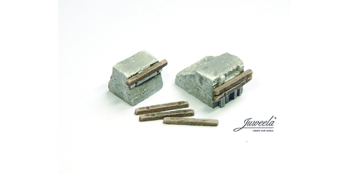 Juweela 21615 Concrete Buffer Stop (2 pcs)