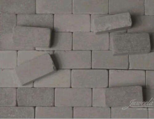 Juweela 11004 Bricks Rumbled Light Grey (50 pcs / 32x16x12 mm)