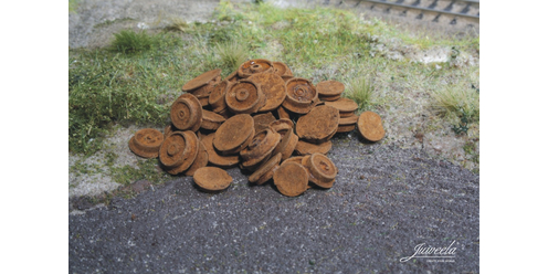 Juweela 21217 Railway Wheels Rusty (40 g)