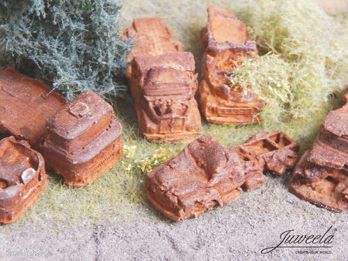Juweela 21270 Scrap Trucks (GDR) Rusty (4 pcs)