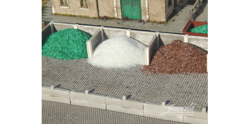 Juweela 21323 Waste Glass (White / Green / Brown) - 50 g each