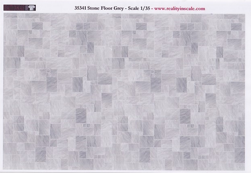 Reality in Scale 35341 Stone Floor Grey - A5 Sheet