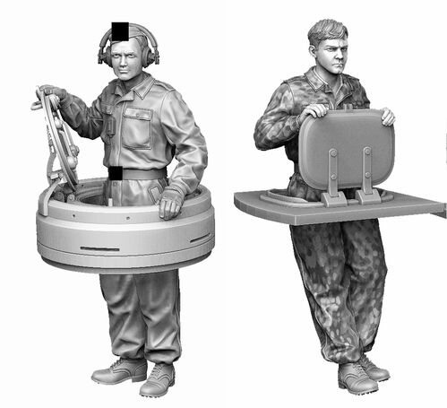PanzerArt FI35-266 Waffen SS Tiger I Turret Set (Operation Zitadelle / 2 Figures)