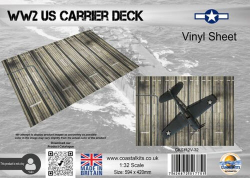 Coastal kits S112V-32 US WWII Carrier Deck Vinyl Display Sheet