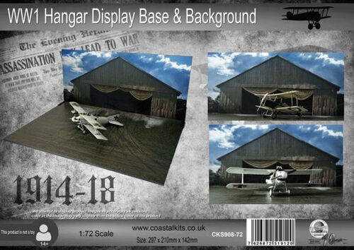 Coastal kits S908-72 Hangar WWI Base & Background
