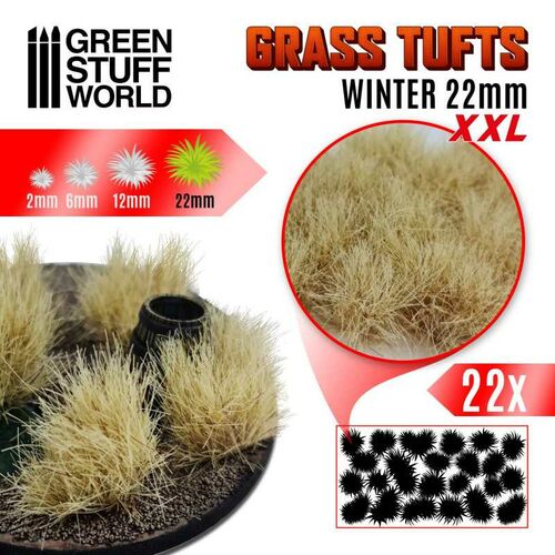 Green Stuff World 11451 Grass tufts 22mm XXL - Winter