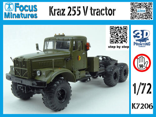 FOCUS MINIATURES K7206 Kraz 255B Tractor