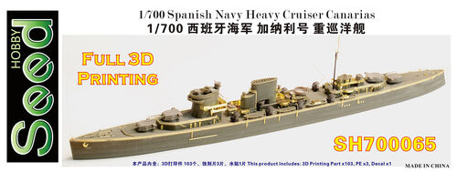 Seed Hobby SH700065 Spanish Navy Heavy Cruiser Canarias Model Kit (3D Printing)