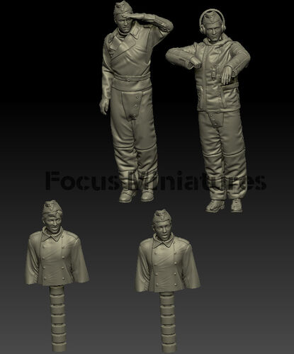 FOCUS MINIATURES 3540 King Tiger Crew