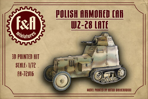 F&A Miniatures 72016 Polish Armored Car WZ-28 Late