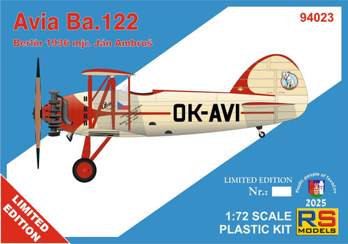RS Models 94023 Avia Ba.122 Berlin 1936 Mjr. Ján Ambruš