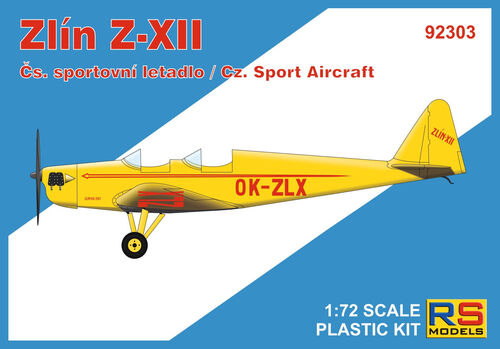 RS Models 92303 Zlín Z-XII Czechoslovakian Sport Aircraft