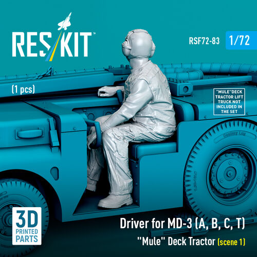 RES/KIT F72-0083 Driver For MD-3 (A, B, C, T) 'Mule' Deck Tractor (Scene 1) (1pc) (3D Printed)