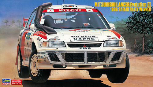 Hasegawa 20742 Mitsubishi Lancer Evolution III 1996 Safari Rally Winner
