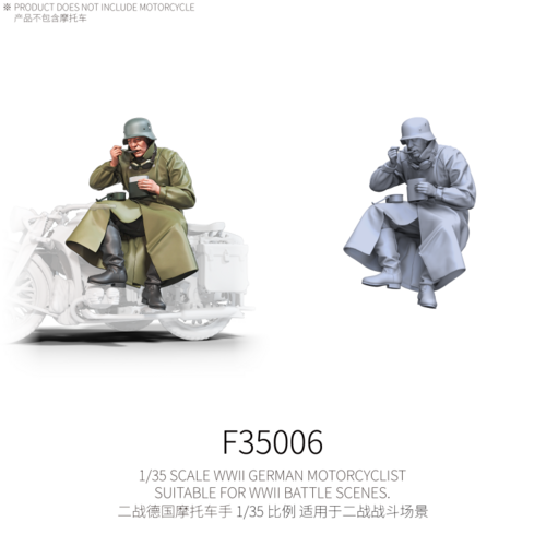 Galaxy-Model F35006 German WW2 Motorcyclist