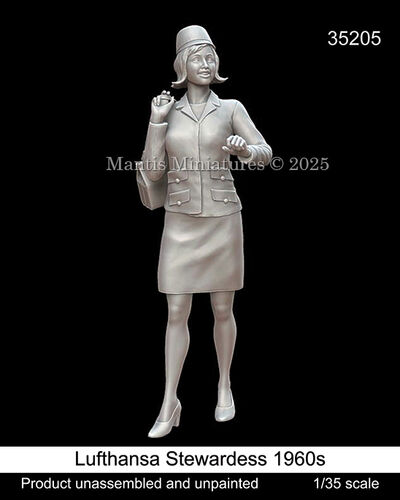 Mantis Miniatures 35205 Lufthansa Stewardess 1960s