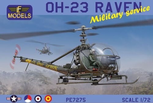 LF Models PE7275 Hiller OH-23 Raven in Military Service