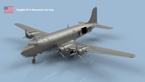 L'Arsenal 2.0 3D200576L Douglas DC-4 Skymaster long nose - 3D Printing (1 plane)