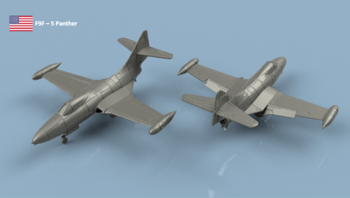 L'Arsenal 2.0 3D144436 Grumman F9F-5 Panther unfolded wings - 3D printing (1 plane)