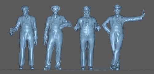 Peddinghaus-Decals 72F328 4 man crew for Henschel locomotive