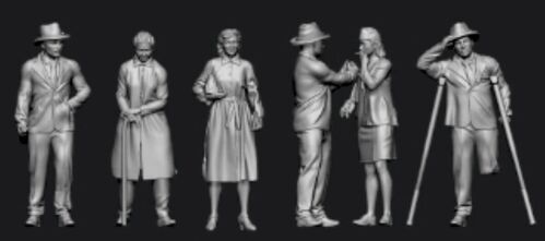 Peddinghaus-Decals 72F387 6 Civilians