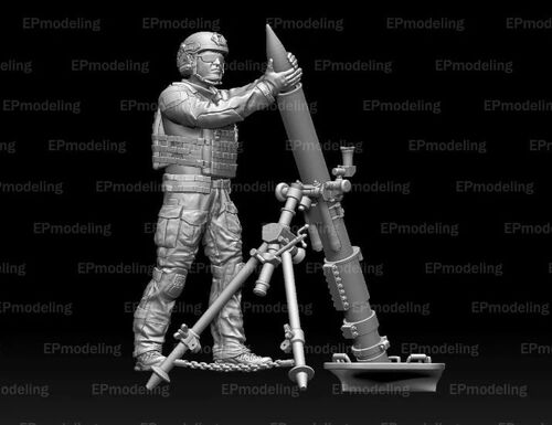 Peddinghaus-Decals 72F361 Modern US soldier with 120 mm grenade launcher
