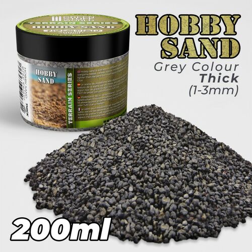 Green Stuff World 11182 Thick Hobby Sand - Dark Grey (Thick)