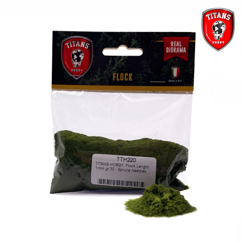 AMMO of Mig Jimenez TTH220 Flock Spruce Needles 1 mm