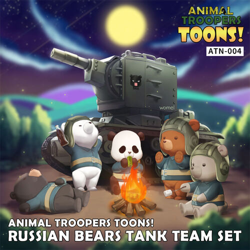 Tori Factory ATN-004 "TOONS!" Russian Bear Tank Team Set