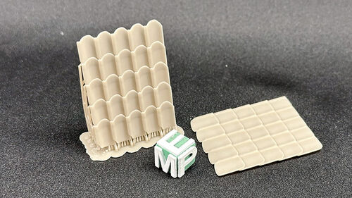 EMP3D 48150123 Dachówka esówka niemiecka - 3 arkusze (75 dachówek)